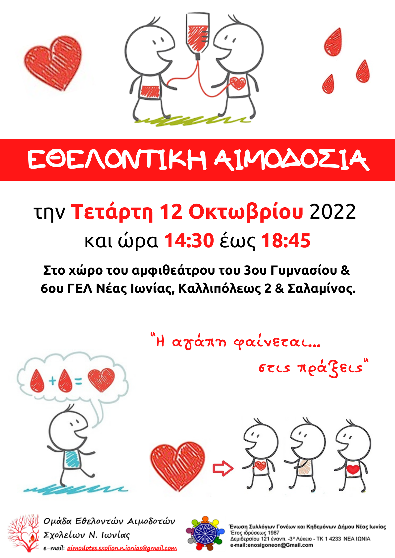 Εθελοντική Αιμοδοσία | Σύλλογος Γονέων και Κηδεμόνων